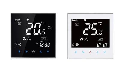 China PC Fireproof 3A Fan Coil Thermostat Non Condensing for sale