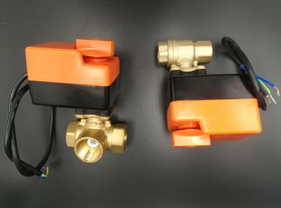 China 0-10v Modulating Water Valve With Motorized Bady / 24v Supply for sale