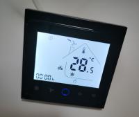 China 3a ABS 10k Touch Screen Room Thermostat For Fan Coils for sale