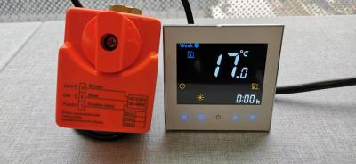 China NTC 24v Abs Digital Thermostat Controller With 0-10V Fan for sale