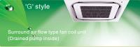China 4 Way Chilled Water Ceiling Cassette Fan Coil Unit Modbus Communication for sale