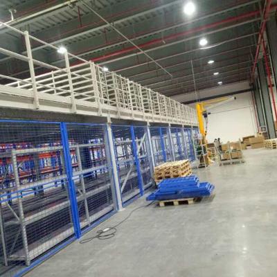 China Custom Heavy Duty Steel Storage Mezzanine Platform - Industrial Grade with 650mm Width Options for Warehouse Solutions for sale