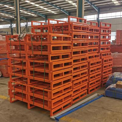 China Wholesale Heavy Duty Steel Pallet 4 Way Fork Entry Stackable Storage Pallet for sale
