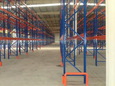 China Heavy Duty Assembled Industrial Pallet Racks Double Deep 48x96 Inch Custom Color Warehouse Storage for sale