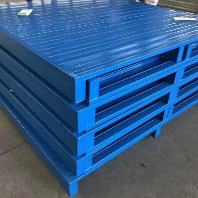China 1000-2000 Kg Heavy Duty Steel Pallet - Double Faced Industrial Storage with Custom Sizes for sale