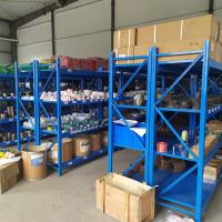 China Customizable Metal Rivet Rack Shelving System - 5 Shelves, 100-500kg Capacity, Boltless Design for Warehouse Storage for sale