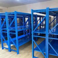 China Adjustable Warehouse Shelving Racks - 100kg-500kg Load Capacity, Customizable Metal Supermarket Shelves for sale