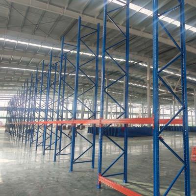 China Steel Warehouse Pallet Rack 500-4000kgs Capacity Customizable Width Levels Industrial Storage for sale
