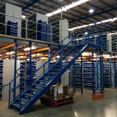 China Custom Heavy Duty Steel Mezzanine Floor Platform - 500 Ton Capacity, Multi-Level Warehouse Storage Racks for sale