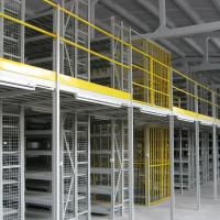 China Customizable Steel Mezzanine Racking System with 2-3 Levels for Warehouse Storage - Powder Coated Finish for sale