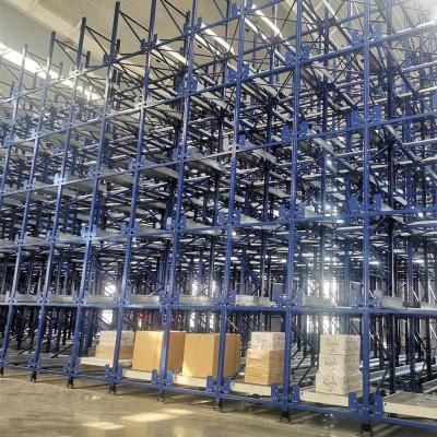 China Heavy Duty Radio Shuttle Racking System with Steel Construction and Powder Coating for High-Density Warehouse Storage for sale