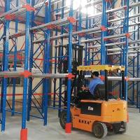 China Heavy Duty Drive-In Pallet Racking System - 2-7 Levels Customizable Depth with Powder Coated or Galvanized Finish for sale