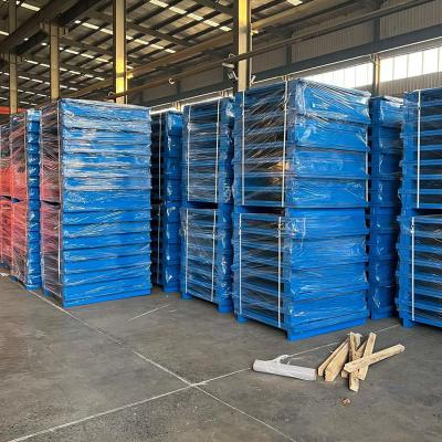 China Wholesale Heavy Duty Steel Pallet 500kg-3000kg Stackable Metal Pallet for Warehouse for sale