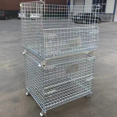 China High-Strength Steel Storage Cage with 80% Space Reduction and 20,000 Wheel Capacity for Warehouse Efficiency for sale