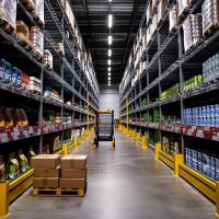 China Customized Supermarket Shelving Systems 1.2-2.2m Height Range with Heavy-Duty Steel Construction for sale