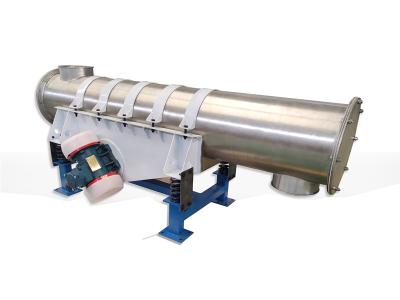 China 400mm Diameter Tubular Vibratory Feeder for Chemical Particles - 30-145 t/h Capacity, Up to 20m Conveying Distance for sale