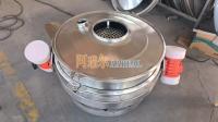 China Stainless Steel 304 Low Profile Flow Thru Inline Vibrating Screen 400mm-1500mm for Lithium Battery Material Teflon Lined for sale