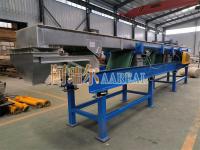 China Stainless Steel 304 Leaf Spring Eccentric Vibratory Conveyor 600-2000mm Width 5-185 t/h Capacity for Plastic Granules for sale