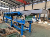 China 600mm Stainless Steel 304 Leaf Spring Eccentric Vibratory Conveyor - 25 TPH Capacity for Salt Conveying for sale