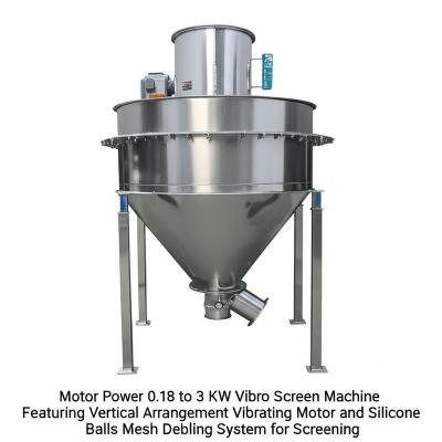 China Vibro Screen Machine 0.18-3 KW 50Hz/60Hz 2-4mm Amplitude 1-5 Layers Vertical Vibrating Motor for sale