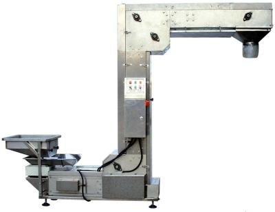 China Stainless Steel Z-Type Bucket Elevator Conveyor System 1.2-30m Length for Soybean and Food Processing for sale