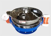 China Round Shape Flow-Thru Vibro Screen Machine 600-1500mm Diameter for Silicon Dioxide Powder Separation for sale