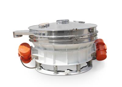 China Low Profile Flow-thru Inline Vibro Screen Machine for Rice Flour - 300mm Height, 0.1-0.4kw Power, 400-2100mm Diameter for sale