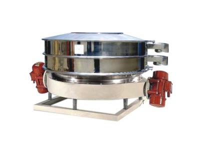 China Low Profile Flow Thru Round Vibrating Separator 2 Screen Layers 400mm to 2100mm for sale