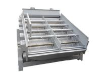China High Frequency Rectangular Vibrating Screen for Silica Sand with 1-3mm Amplitude and 38% Open Area Mesh for sale