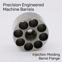 China Injection Molding Machine Bimetallic Screw Barrel NISSEI 40T Barrel Flange HRC 30 for sale