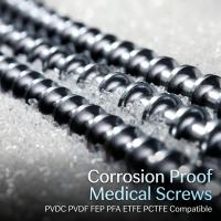 China 20mm - 120mm Plastic Screw PVDCPVDF Barrel  Medical Screw Powder Sintering for sale