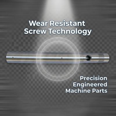 China Double Alloy Injection Screw Barrel 1.5mm  SM150 Barrel Injection Molding for sale