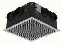 China Decorative 4 Side Air Flowing Type Fan Coil Unit Can Connect to Duct and Link with Diffuser for sale