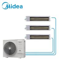 China Arc Duct VRF Unit CE Certified Gold Fin Low Profile Hotel Corridor HVAC 199mm Ultra-Slim Ducted Unit with C-Form Coil Engineering for sale