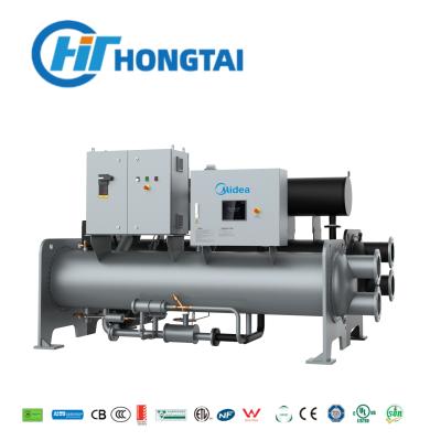 China Water Cooled Screw Chiller 570-2,070 kW High COP Cooling Tower System R134a R22 R407C T3 55°C for sale