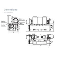 China Water Cooled Screw Chiller 570 2070 kW High COP Premium Efficiency R134a R22 R407C T3 55°C for sale