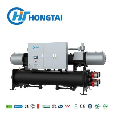 China Water Cooled Screw Chiller 570 2070 kW COP 5.0 5.9 Consistent Efficiency R134a R22 R407C T3 55C for sale