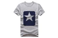 China Various Colors Casual T - Shirts Classic Double Pressure Close Stitching Hem for sale