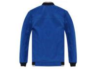 China Blue Polyester Work Coats Jackets , Outdoor Bomber Jackets For Men for sale