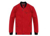 China Various Color Durable Work Coats Jackets Ribbed Cuffs , Men's Bomber Jackets for sale
