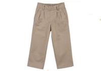 China Cotton Material Stretch Uniform Pants Grey Color Delicate Lines For School Boys for sale