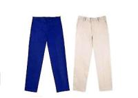 China Black Boys School Uniform Pants Printing Logo Legs Closed Elongated Body Curve for sale
