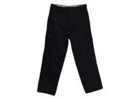 China Black Boys School Uniform Pants Printing Logo Legs Closed Elongated Body Curve for sale