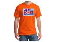 China 100% Cotton Election T - Shirts Double Needle Hem 2 / 3 Large Pattern for sale
