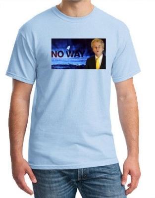 China 100% Cotton Election T - Shirts Double Needle Hem 2 / 3 Large Pattern for sale