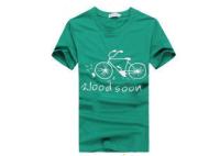 China Round Collar Embroidered Casual T Shirts 150g 180g Slim Fit Pattern Printing for sale