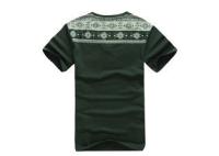 China V Neck Short Sleeve Men's T Shirts With Pocket / Cotton Casual Boys Tee Shirts for sale