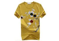 China Summer Slim Fit Printed T - Shirts With Pattern / Custom Casual White Tee Shirt for sale