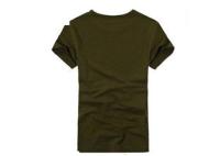 China Short Sleeve Men's T-shirts Cotton Fabric Double Durable Shoulder Seam for sale