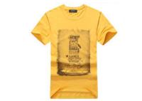 China Casual Polyester Men's T Shirts Printing Round Neck , Womens Tee Shirts Blank for sale